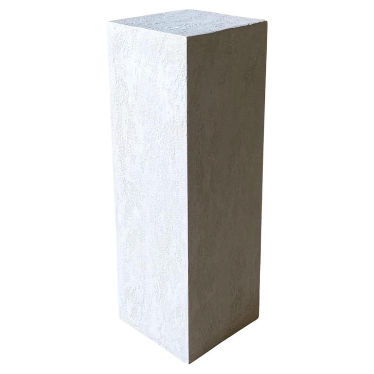 1980s Postmodern Stucco Finished Pedestal at 1stDibs