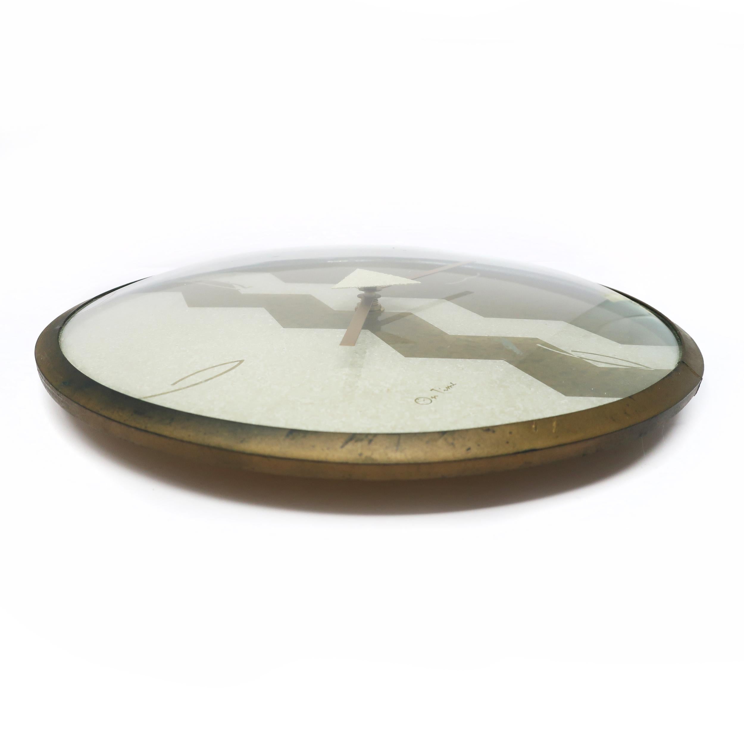 1980s Postmodern Wall Clock by Empire Art For Sale at 1stDibs