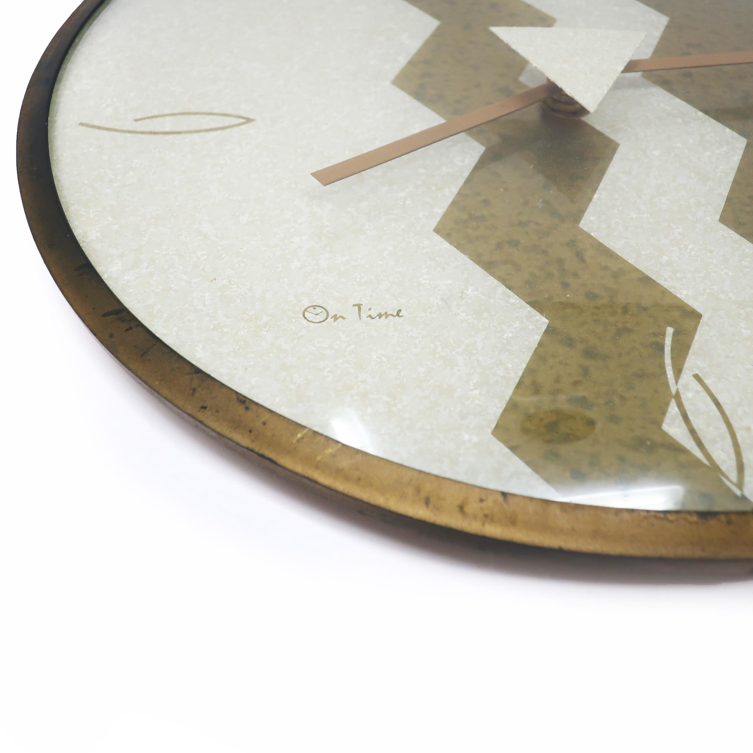 1980s Postmodern Wall Clock by Empire Art For Sale at 1stDibs