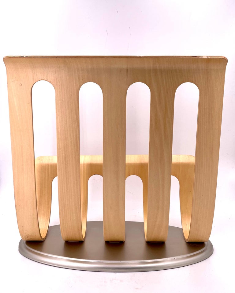 1980s Rare Molded Wood Magazine Record Holder by Michael Graves at 1stDibs