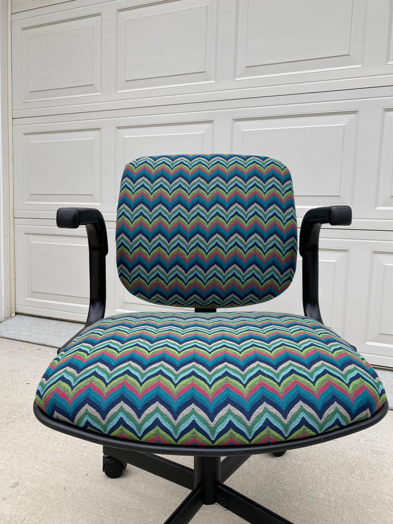 1980s Reupholstered Office Chair by Stylex, Inc. In Mid-Century Modern ...
