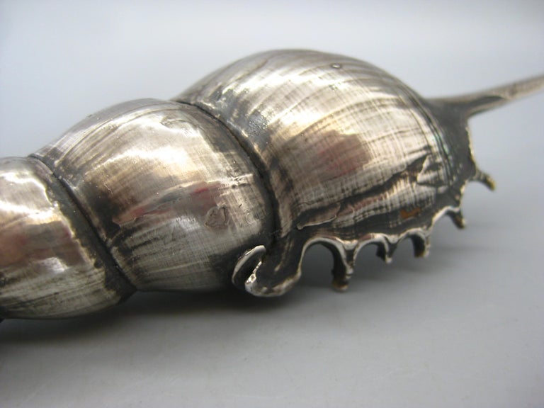 1980s Ruzzetti and Gow Italian Sterling Silver Spingle Tibia Fusus ...