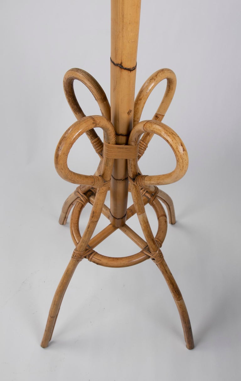 1980s, Spanish Bamboo Coat and Hat Rack For Sale at 1stDibs