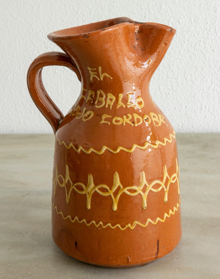 1980s Spanish Glazed Ceramic Jug for Sangria Summer Drink For Sale at ...
