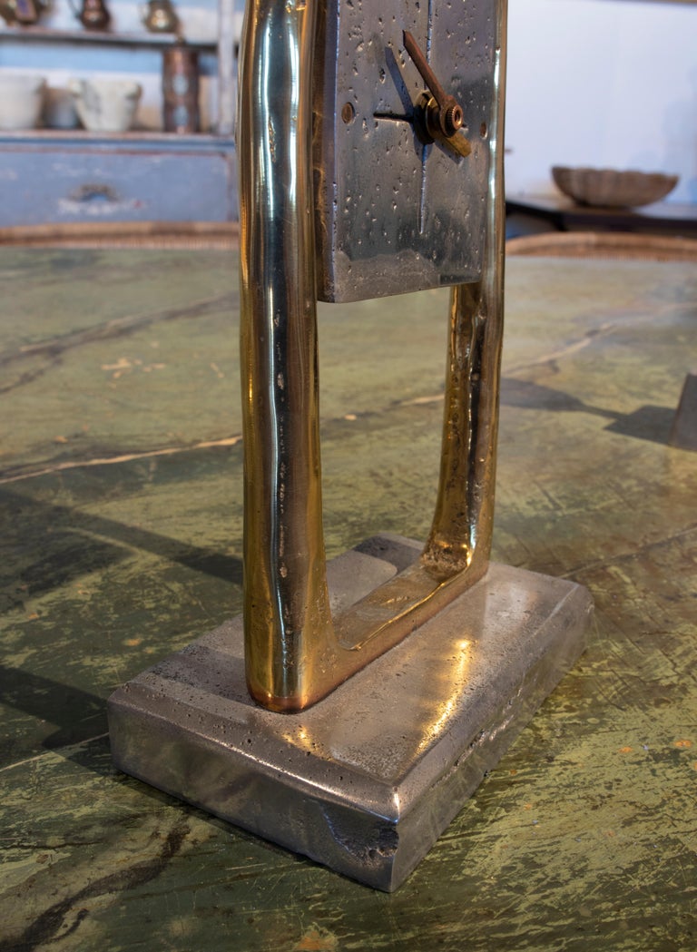 1980s Spanish Table Clock by the Artist David Marshall For Sale at 1stDibs