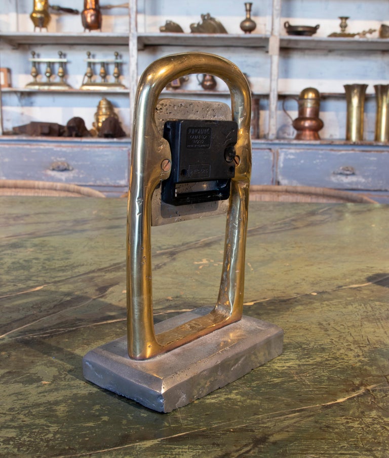1980s Spanish Table Clock by the Artist David Marshall For Sale at 1stDibs