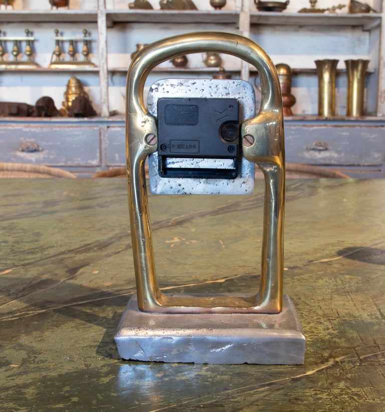 1980s Spanish Table Clock by the Artist David Marshall For Sale at 1stDibs