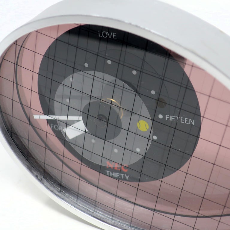 1980s Tennis Racket Clock at 1stDibs