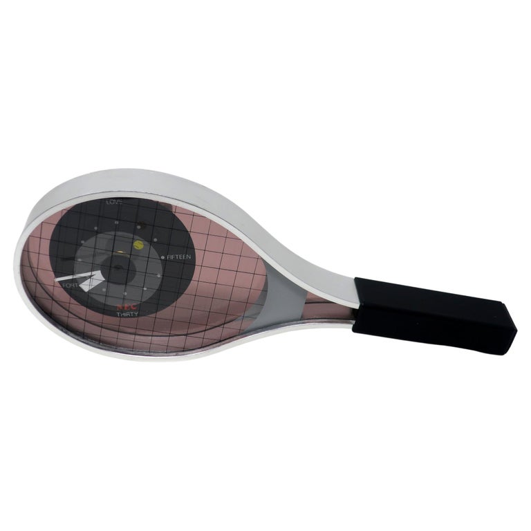 1980s Tennis Racket Clock at 1stDibs