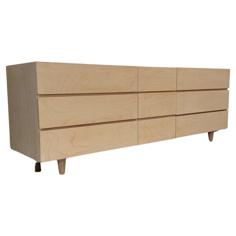 1980’s Triple Maple Dresser at 1stDibs