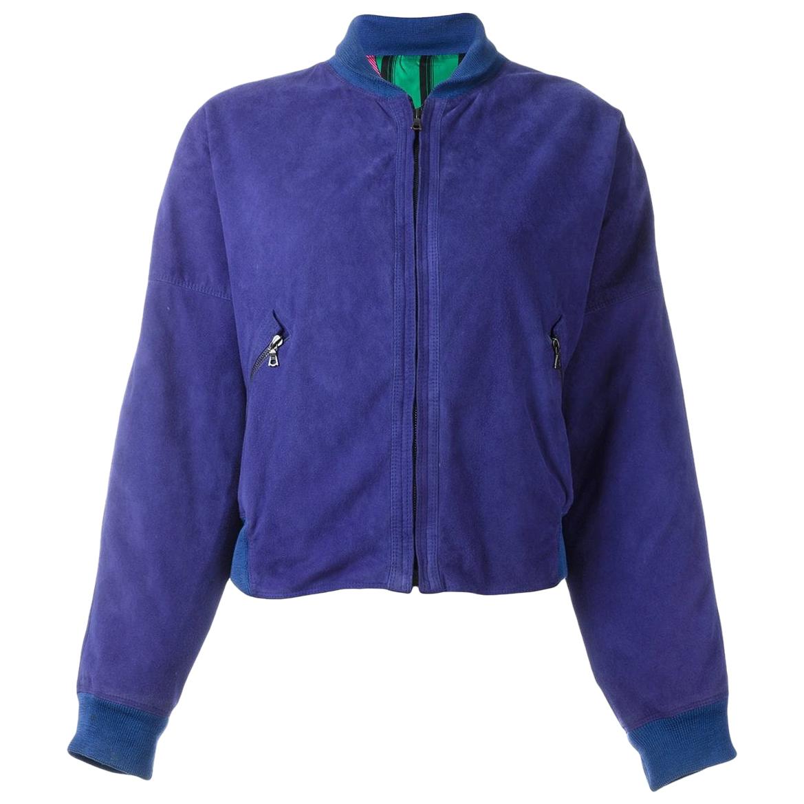 1980s Versace Reversible Bomber For Sale at 1stDibs