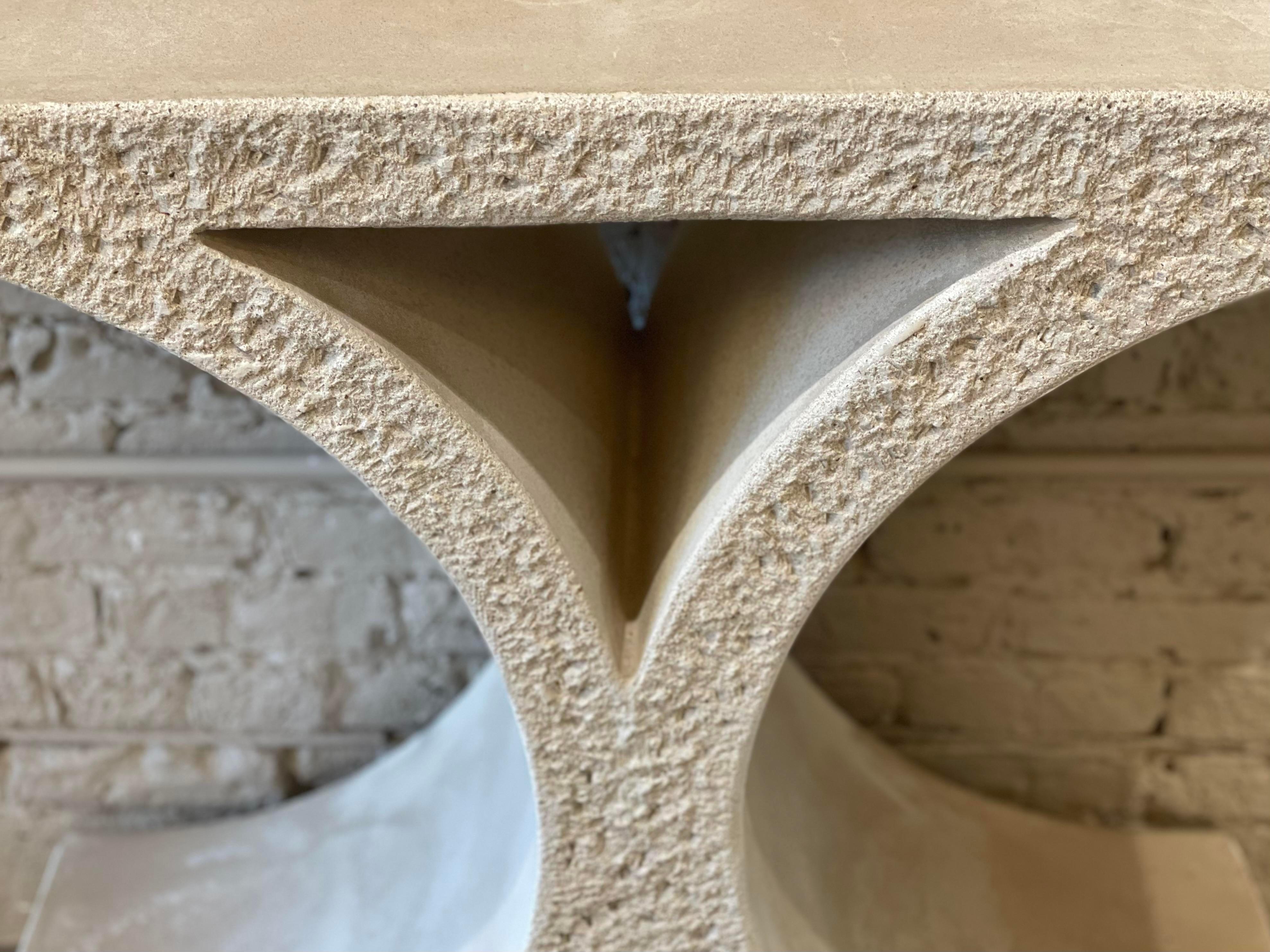 1980s Vintage Concrete Console Table in the Style of Karl Lagerfeld For ...