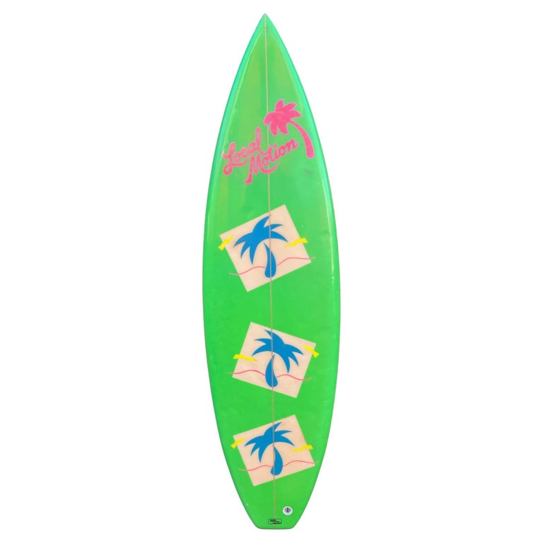 1980s Vintage Local Motion Surfboard by Robin Prodanovich For Sale at ...
