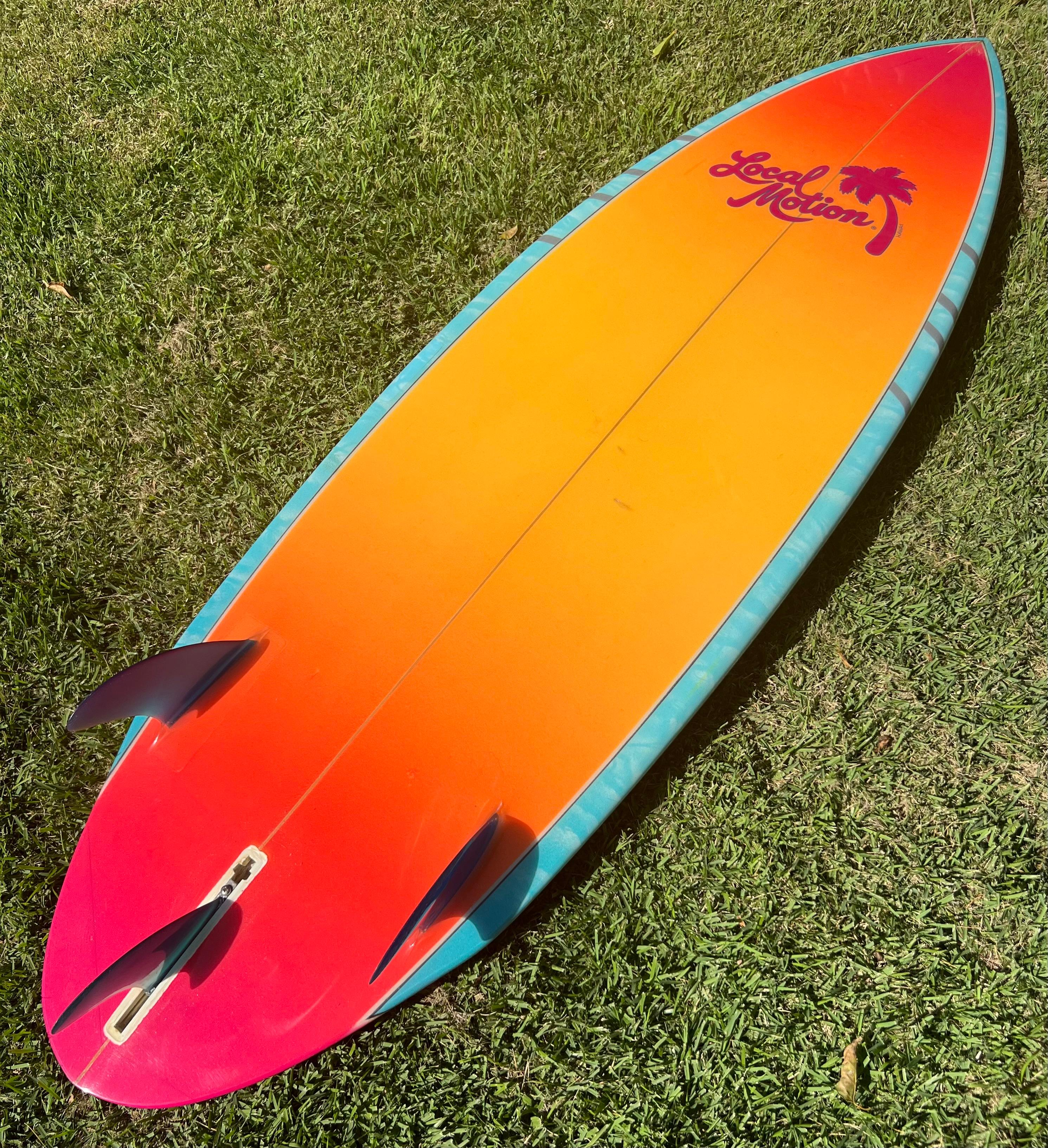 1980s Vintage Local Motion surfboard by Ron Roush For Sale at 1stDibs