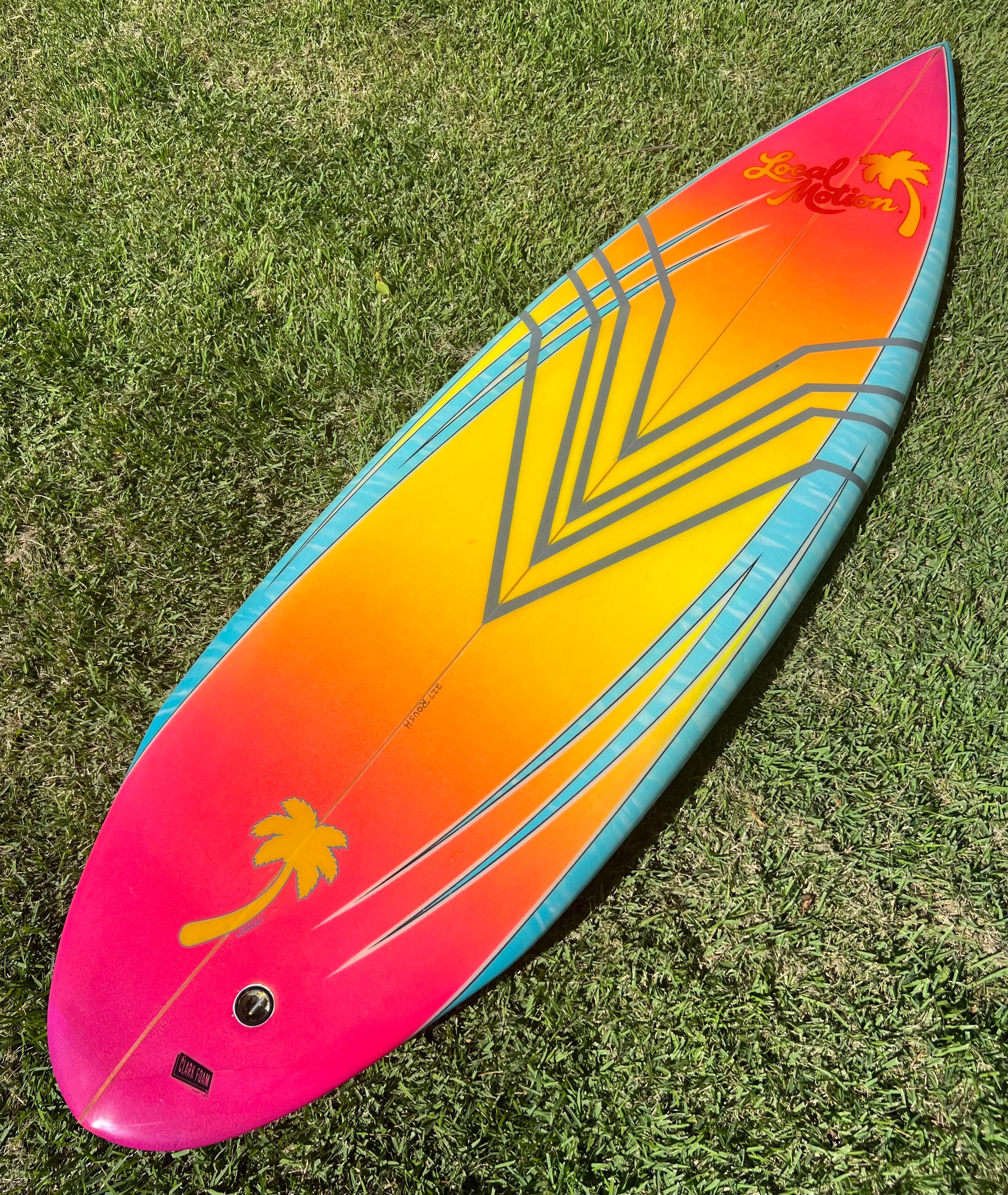 1980s Vintage Local Motion surfboard by Ron Roush For Sale at 1stDibs