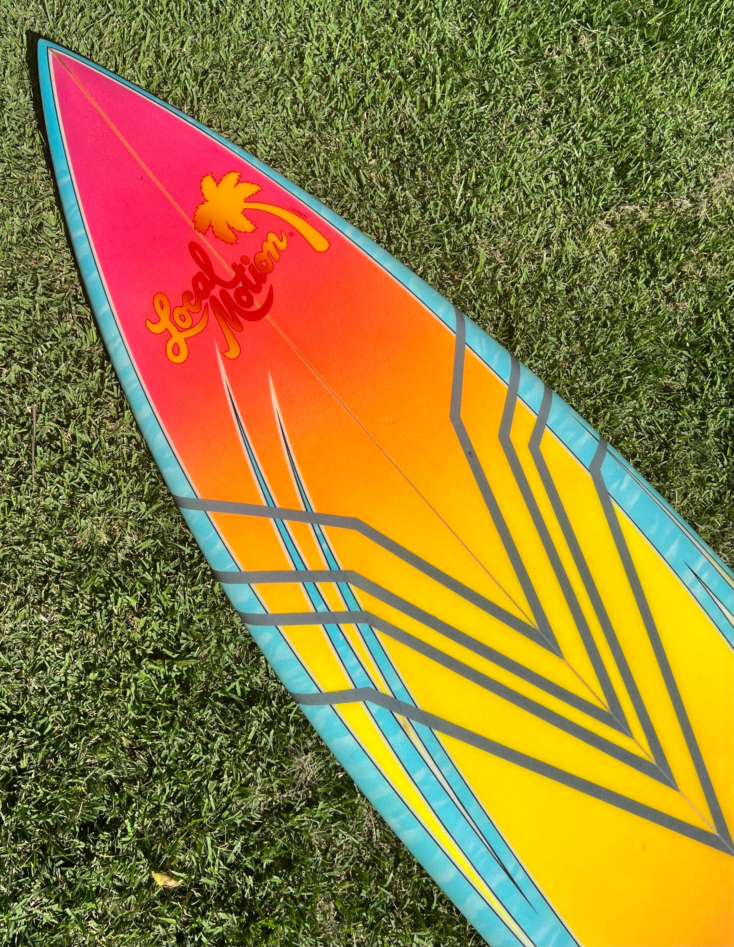 1980s Vintage Local Motion surfboard by Ron Roush For Sale at 1stDibs