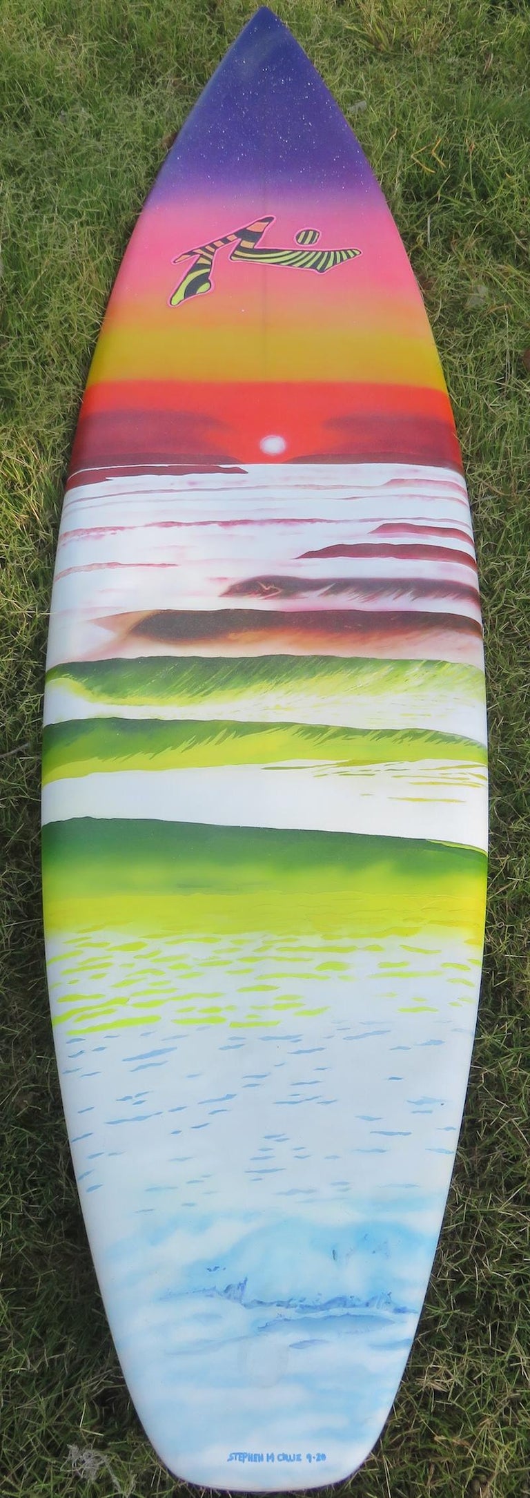 1980s Vintage Rusty Preisendorfer Surfboard “Surf on Planet X” by ...