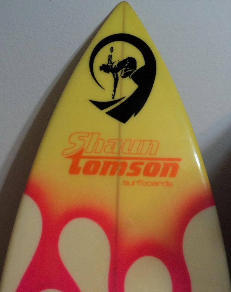 1980s Vintage Shaun Tomson WSA All Star Team Surfboard at 1stDibs