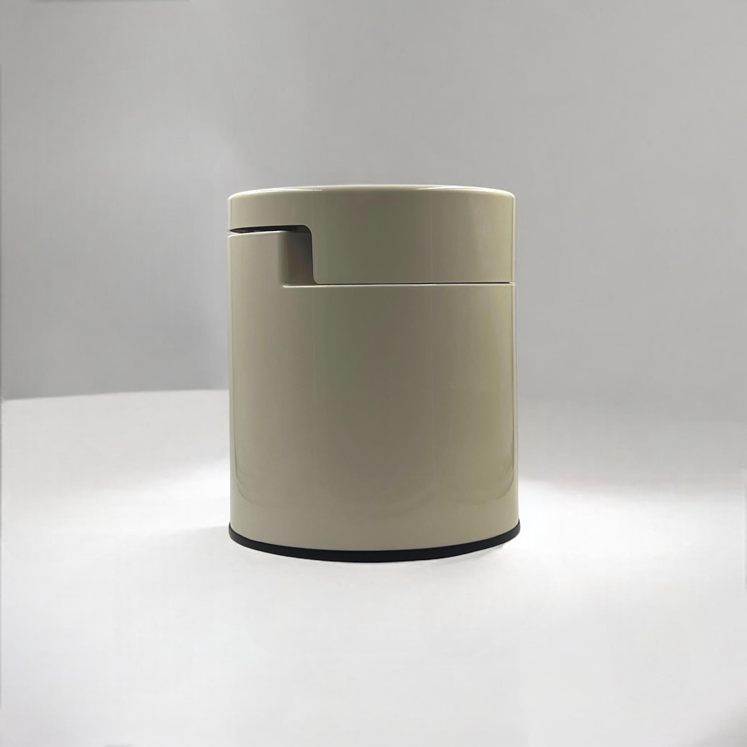 1980s Vintage Stool with Storage 'Rolle' by Ilma - Minimalist Design ...