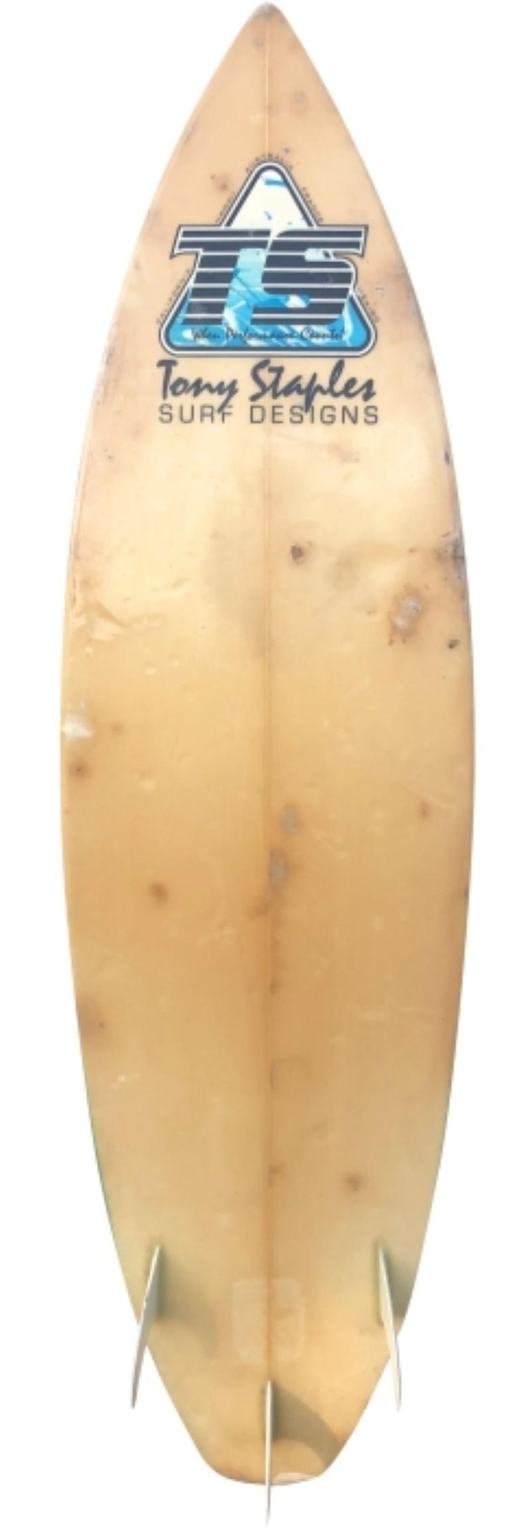 1980s Vintage Tony Staples Surfboard "Celestial Wave" by Stephen Cruz ...