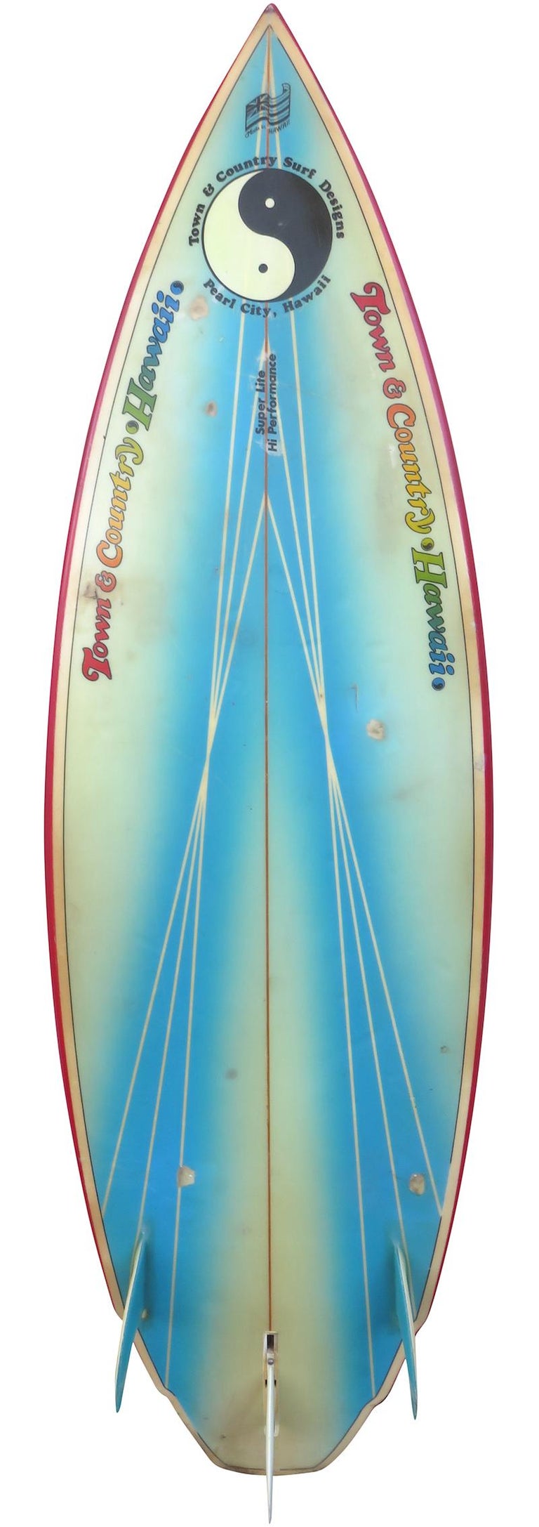 1980s Vintage Town and Country 'T&C' Surfboard at 1stDibs