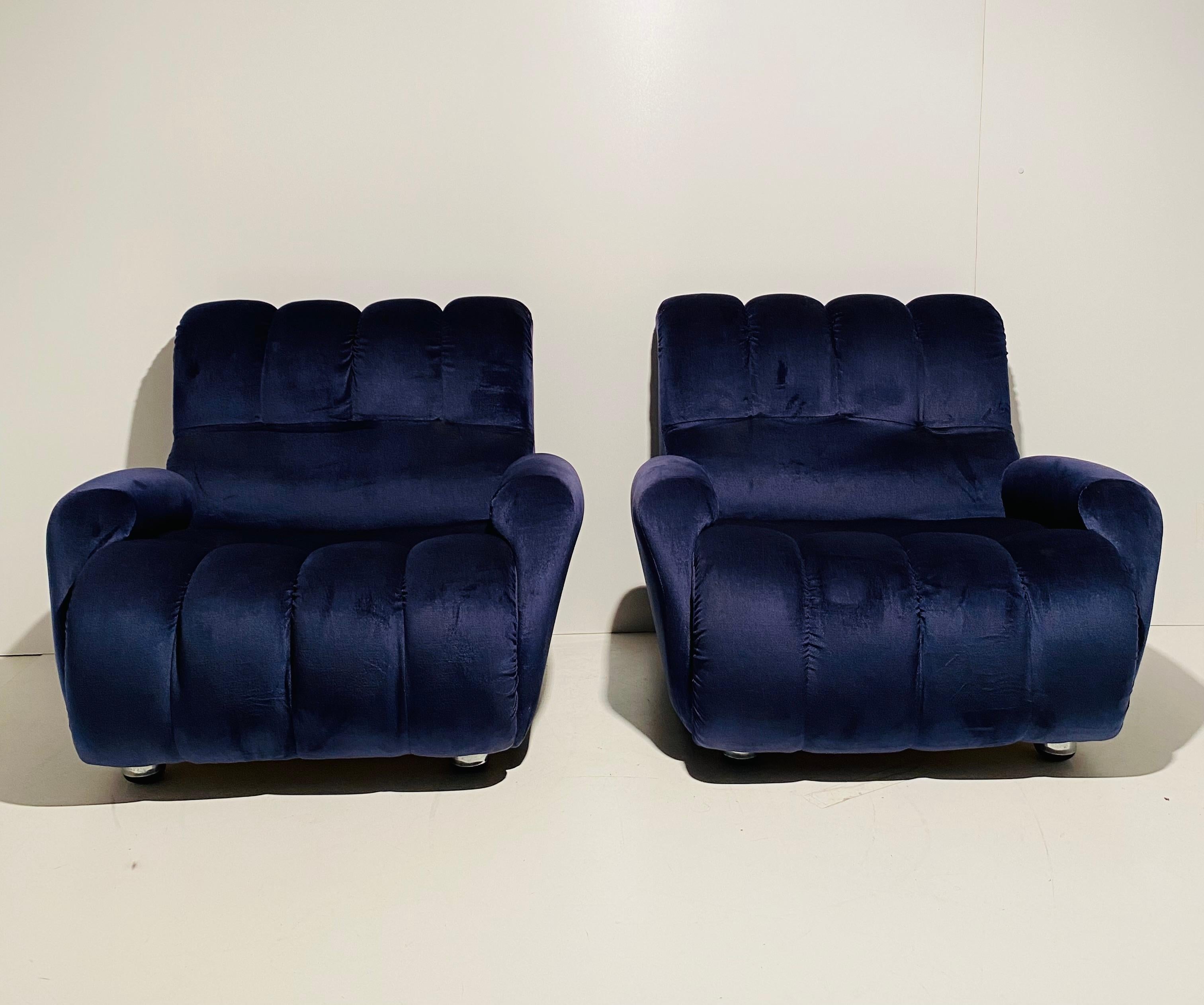 SET OF 4 CHAIRS IN LEATHER FROM THE 80s DESIGN A. DEL LAGO FOR MISURA ...