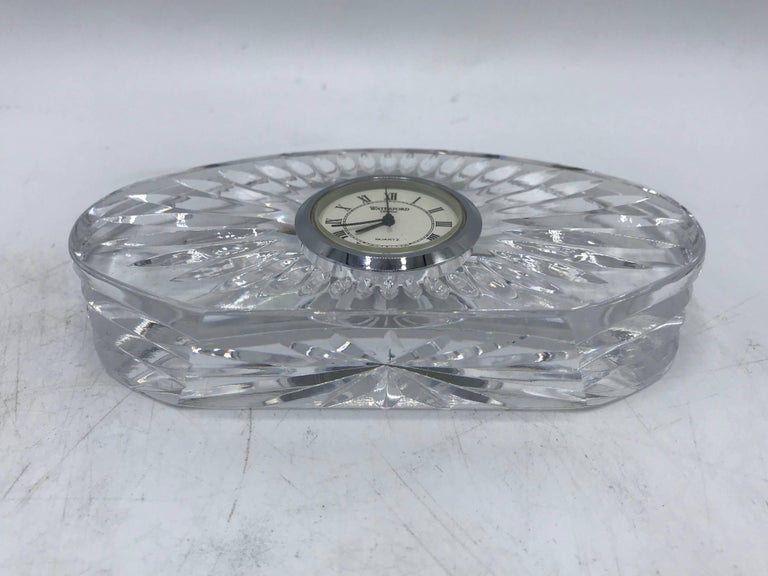 1980s Waterford Crystal Desk Clock at 1stDibs
