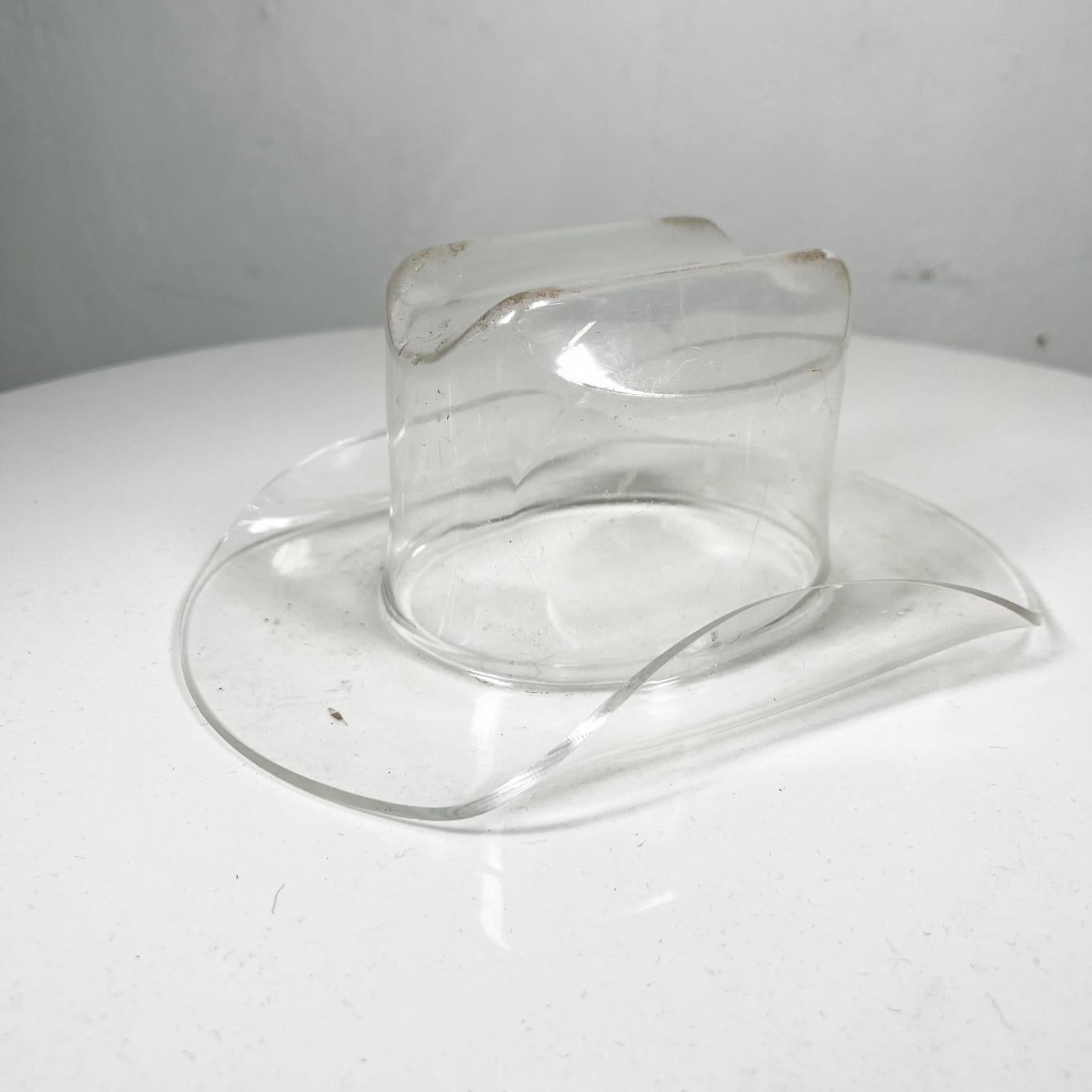 1980s Western Lucite Cowboy Hat Decorative Sculpture For Sale at 1stDibs