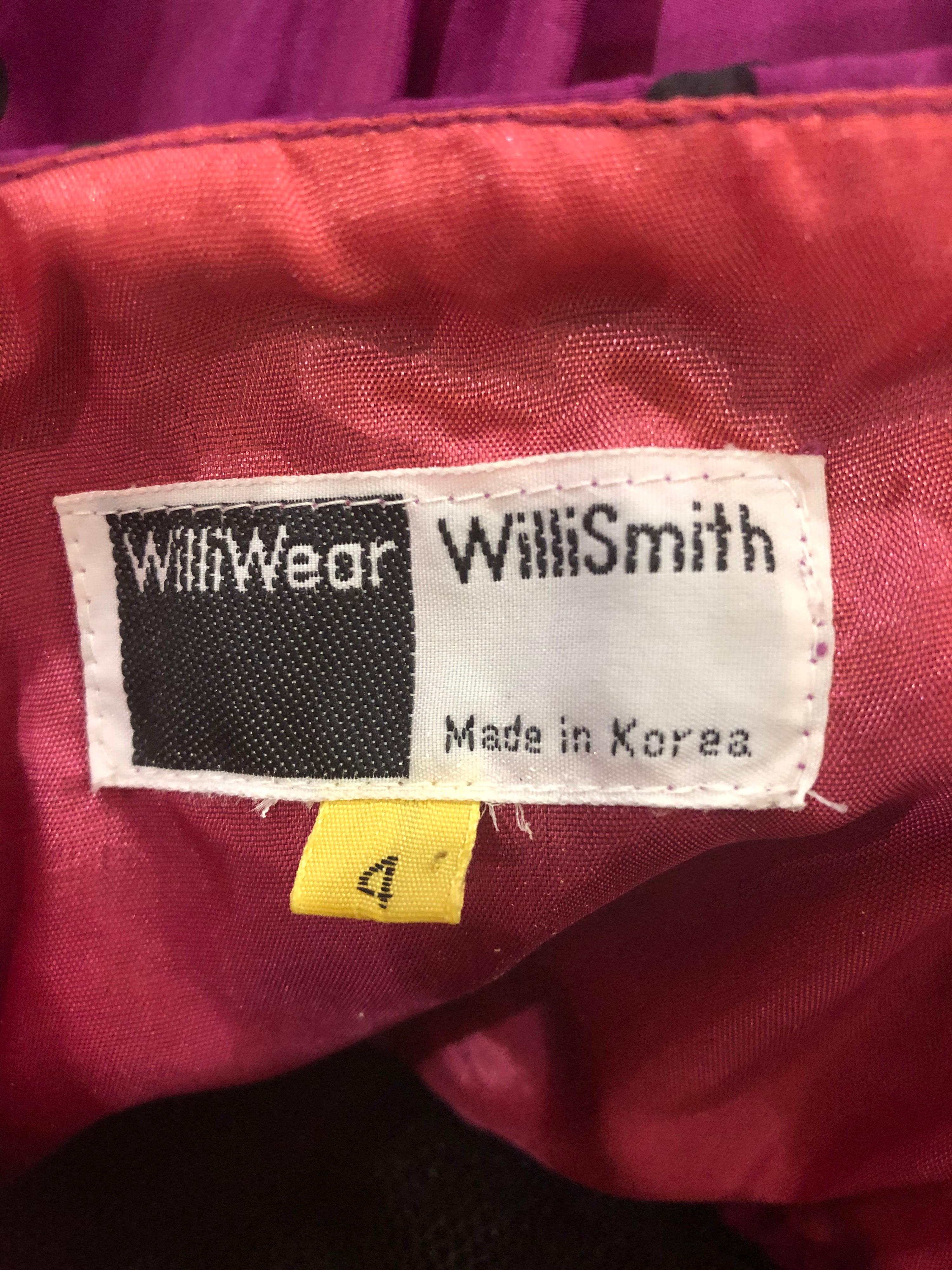 1980s Williwear Willi Smith Size 2/4 Purple Polka Dot Vintage 80s ...