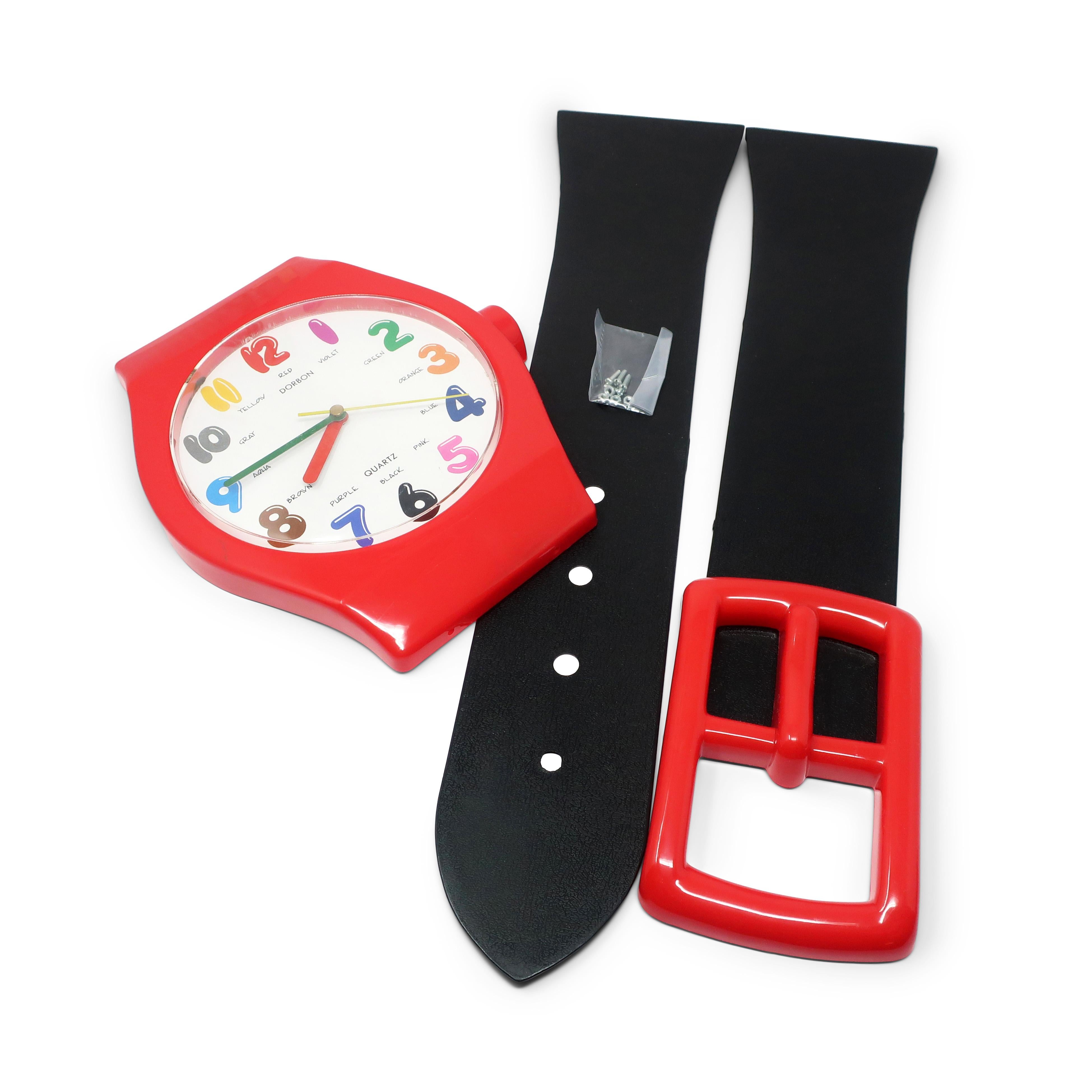 1980s Wristwatch Wall Clock at 1stDibs | wrist watch wall clock