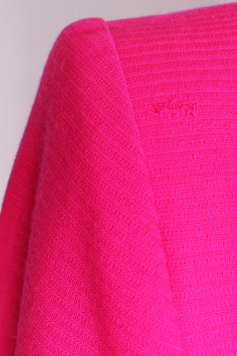 1980s YSL Pink and Black Jacket at 1stDibs