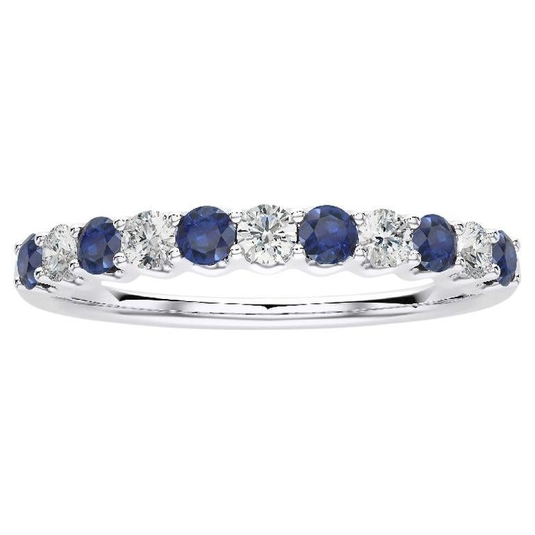 1981 Classic Collection Ring: 0.2ct Diamond and 0.36ct sapphire in 14K ...