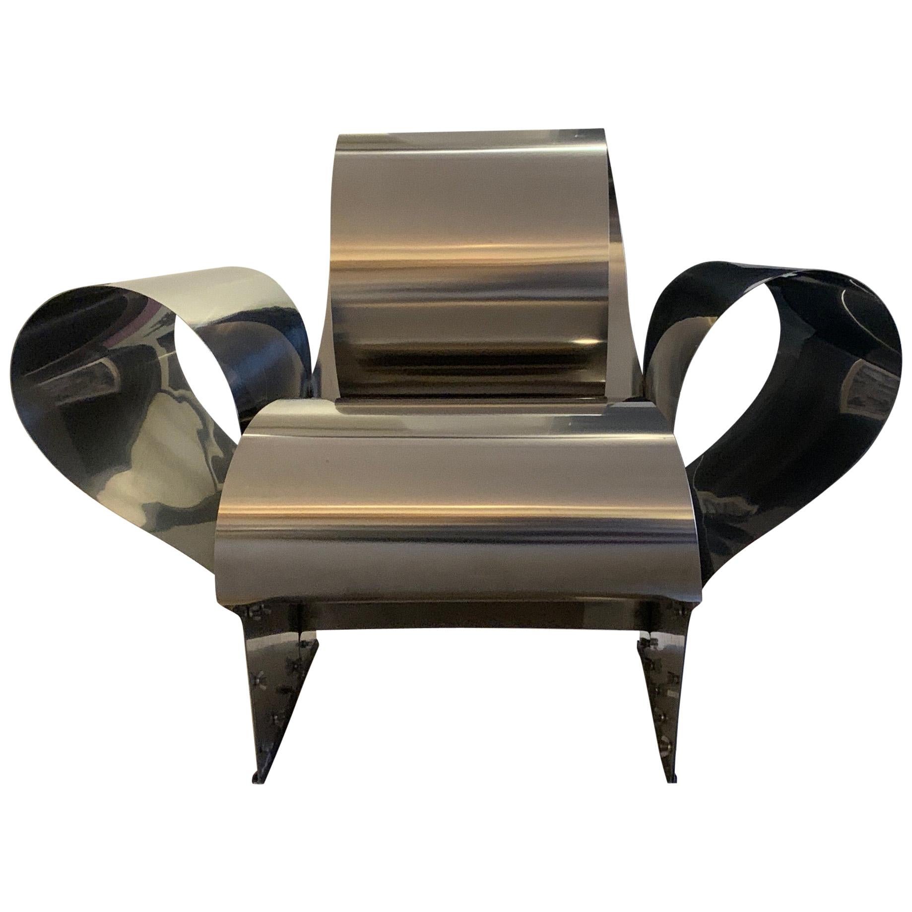 1981, Ron Arad Armchair "Well Tempered Chair" For Sale at 1stDibs | ron arad well tempered chair ...