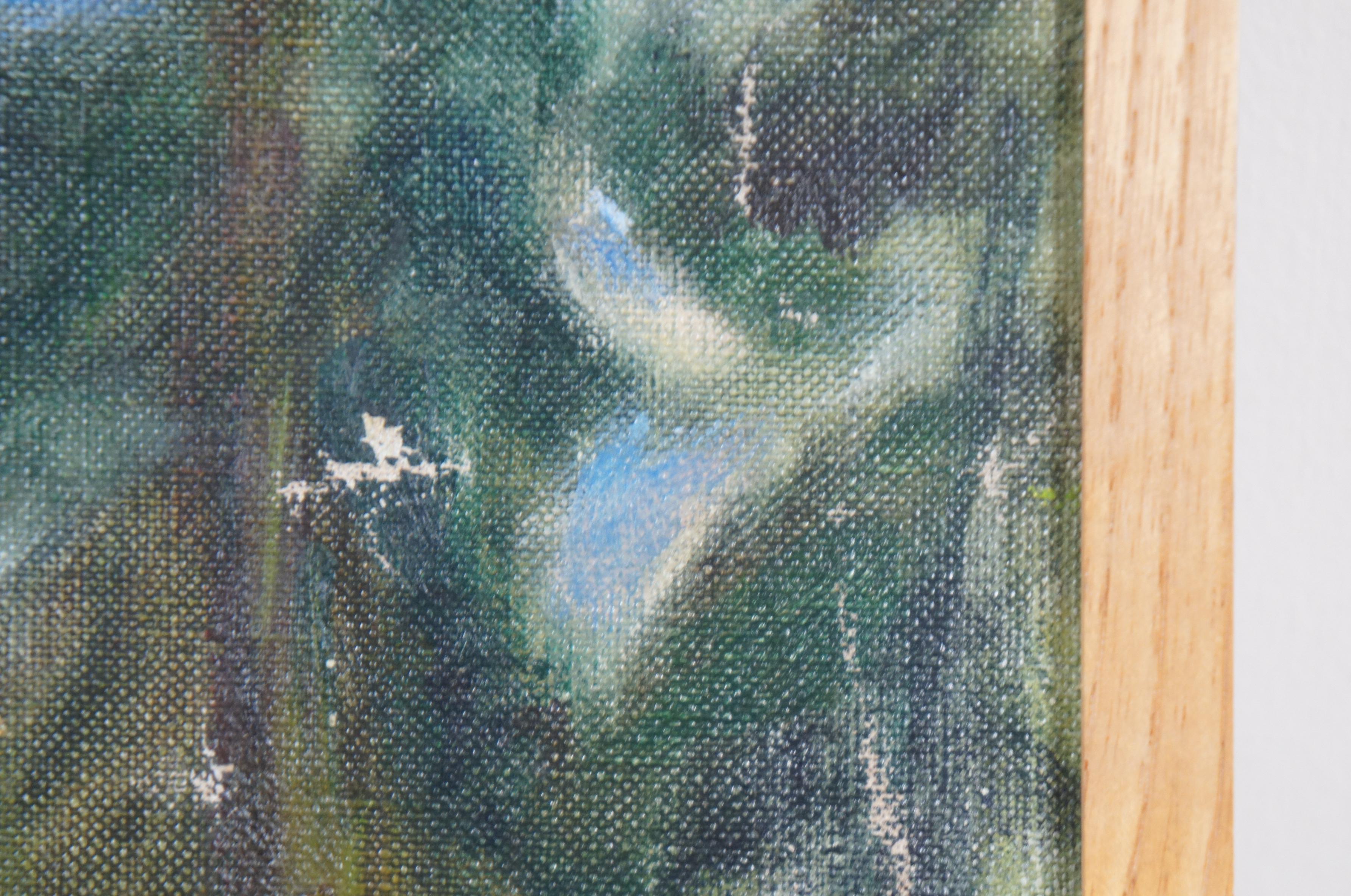 1982 Chun Hwa Hwang Impressionist Oil Landscape Painting on Canvas For ...