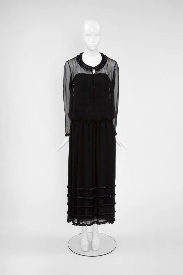Chanel By Karl Lagerfeld Evening Gown and Camisole Ensemble, Spring ...