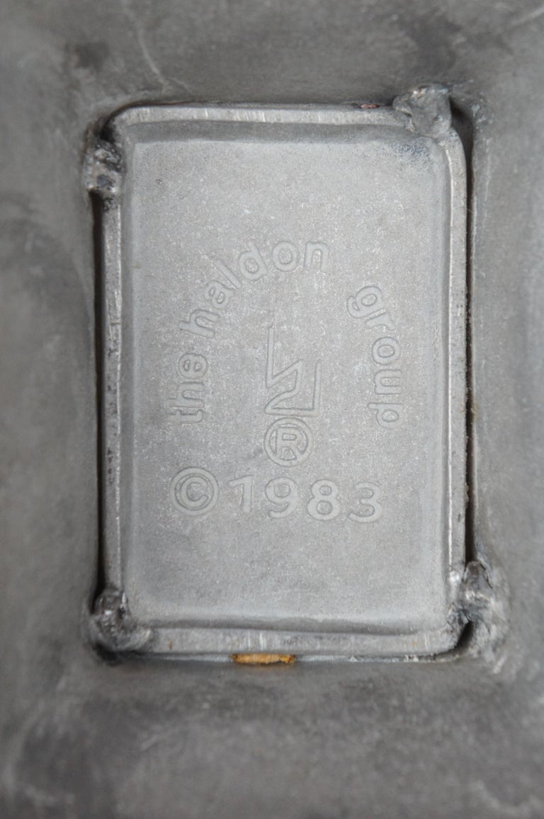 1983 Haldon Group Aluminum Footed Sunflower Basket Pedestal Compote For ...