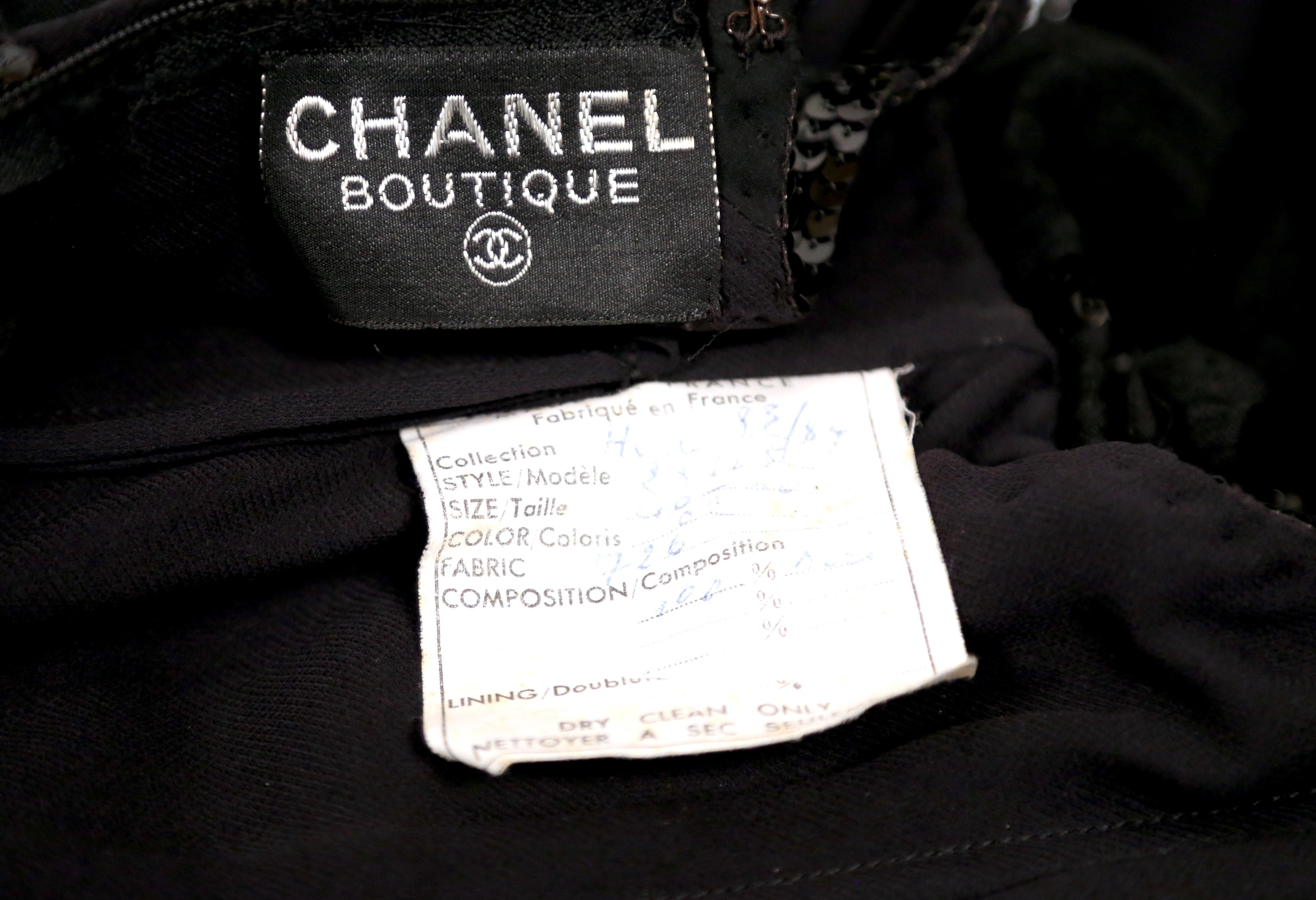 1983 LAGERFELD'S 1st collection for CHANEL silk dress with pintucks and ...
