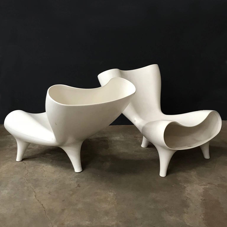 1983, Marc Newson, Orgone Chair in White For Sale at 1stDibs