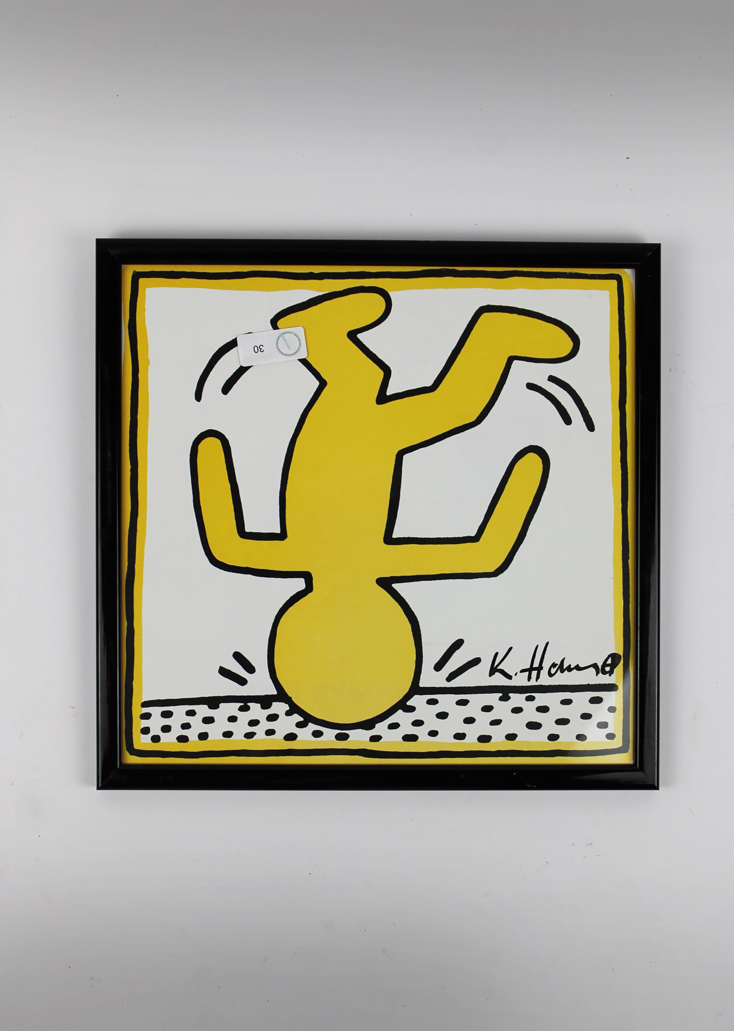 1984 Keith Haring Autographed "One Man Show" Pop Art Poster Prov. Axel ...