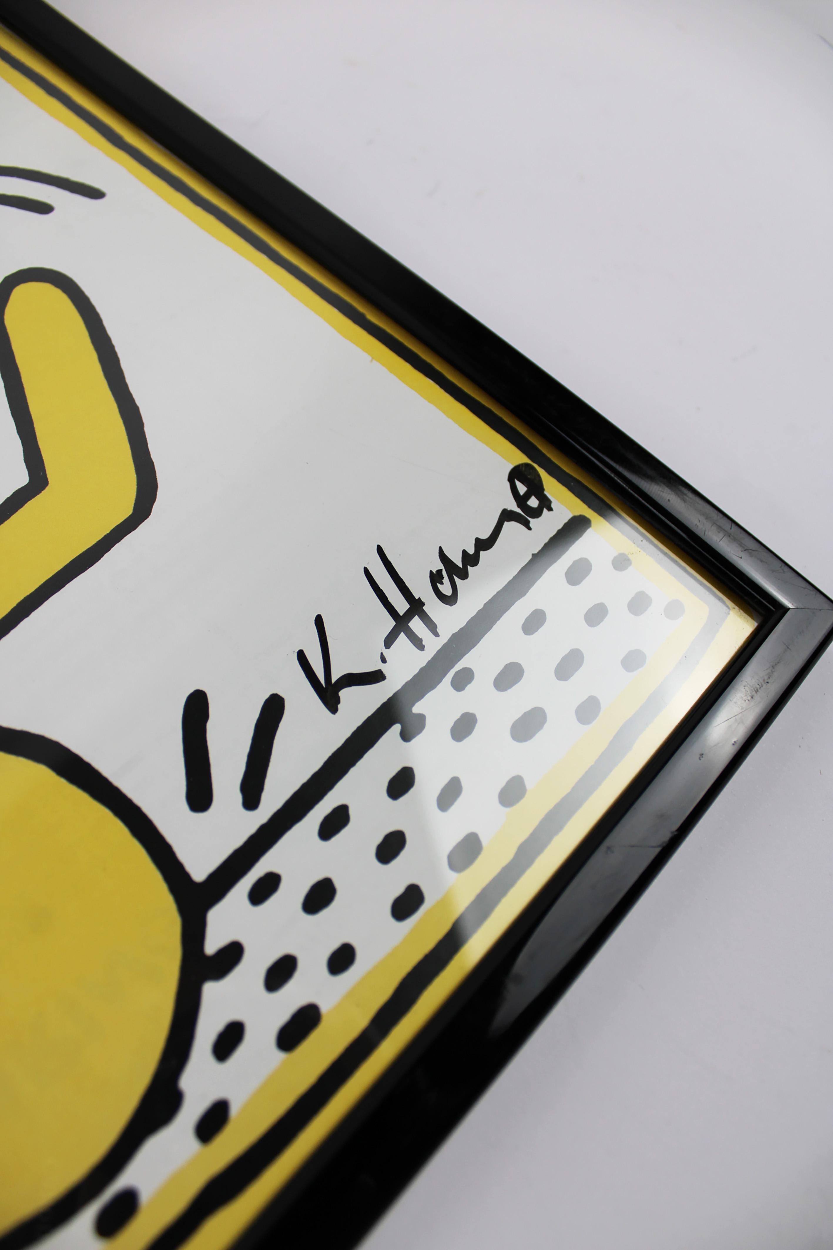 1984 Keith Haring Autographed "One Man Show" Pop Art Poster Prov. Axel ...
