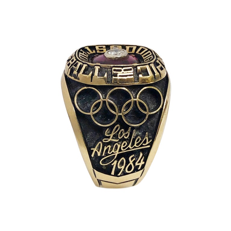 1984 Los Angeles Olympics Championship Gold Baseball Ring at 1stDibs