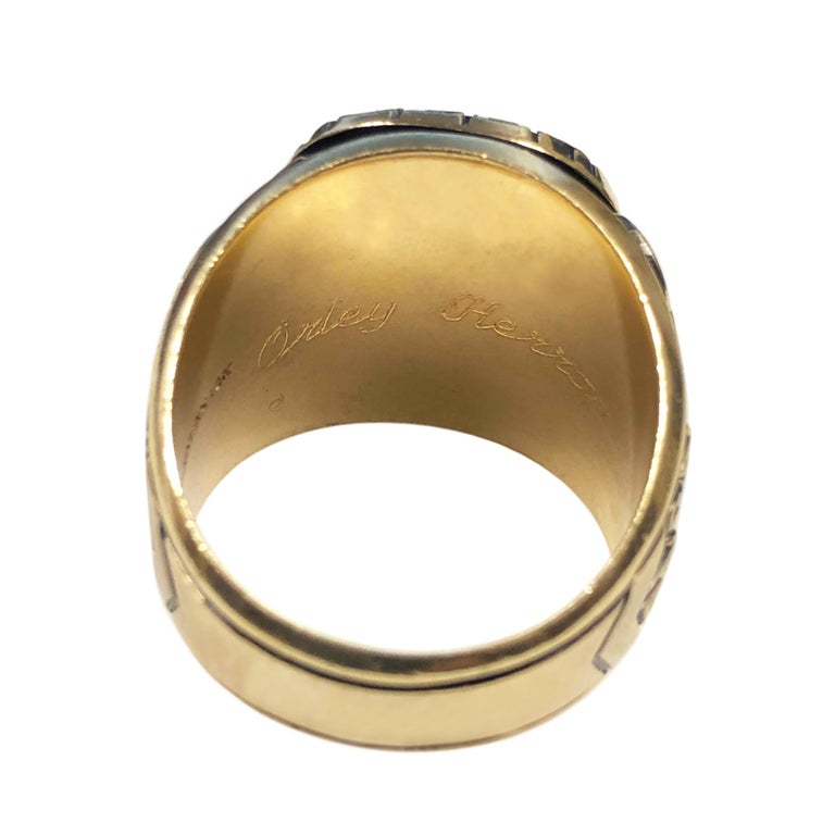 1984 Los Angeles Olympics Championship Gold Baseball Ring at 1stDibs