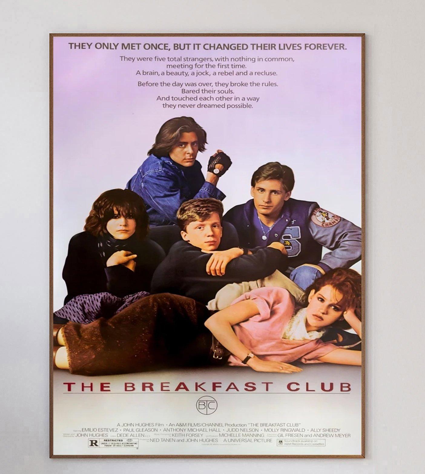 1985 The Breakfast Club Original Vintage Poster For Sale at 1stDibs