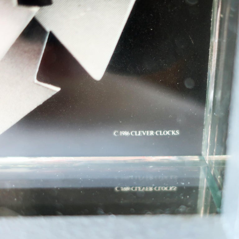 1986, Postmodern Desk Clock by Douglas Chalk for Clever Clocks For Sale ...