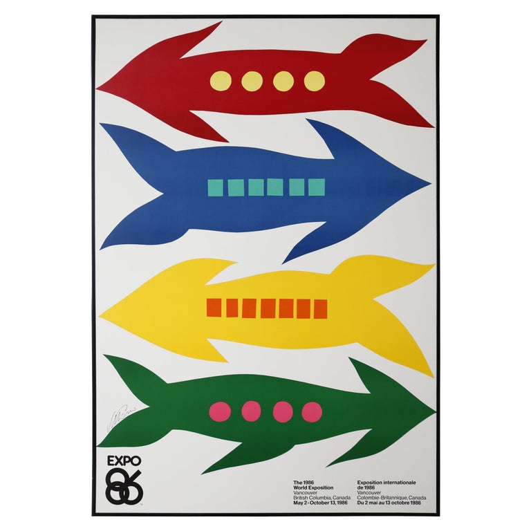 1986 World Exposition Vancouver Event Poster For Sale at 1stDibs