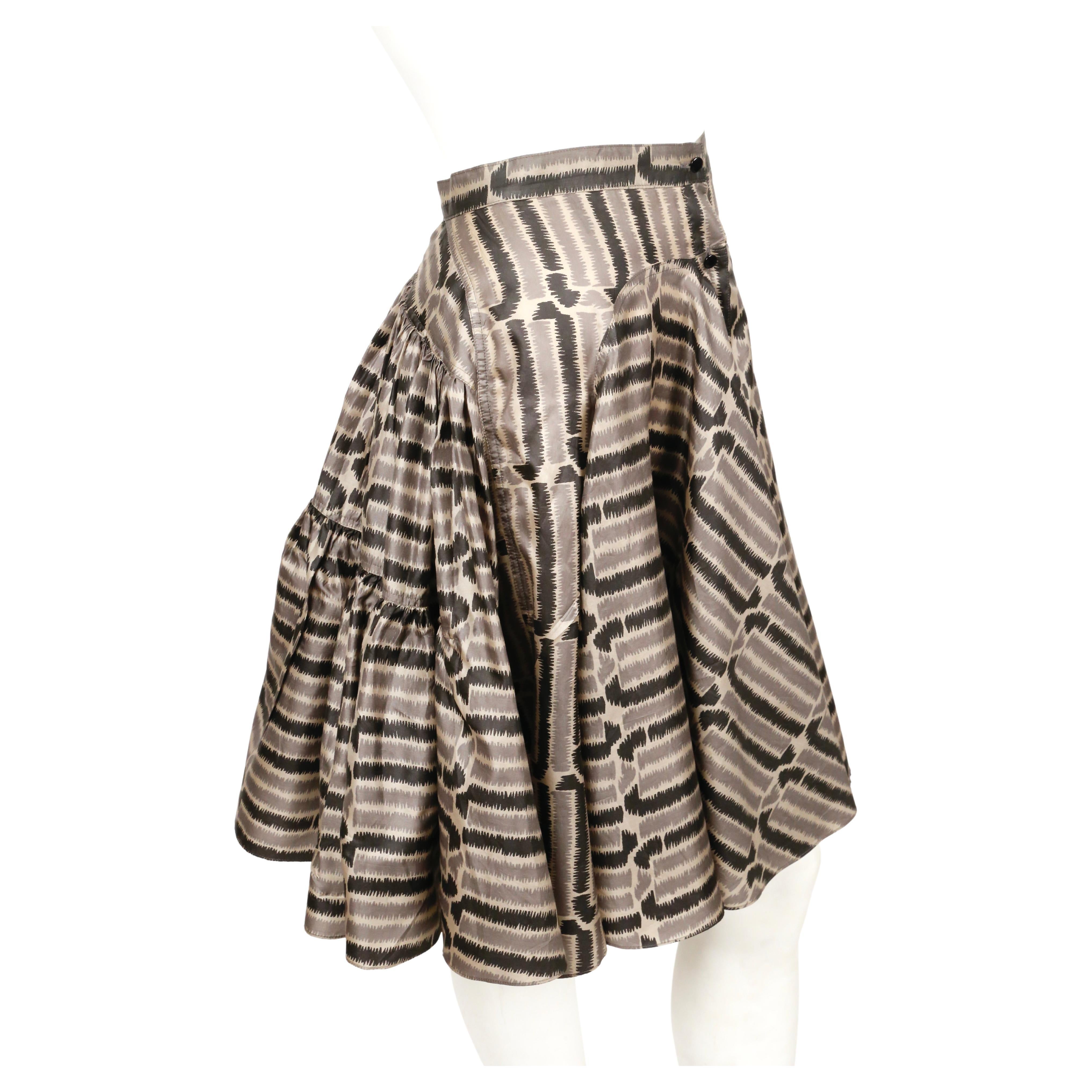 1987 AZZEDINE ALAIA 'Basque' runway skirt with artwork by Christoph von ...