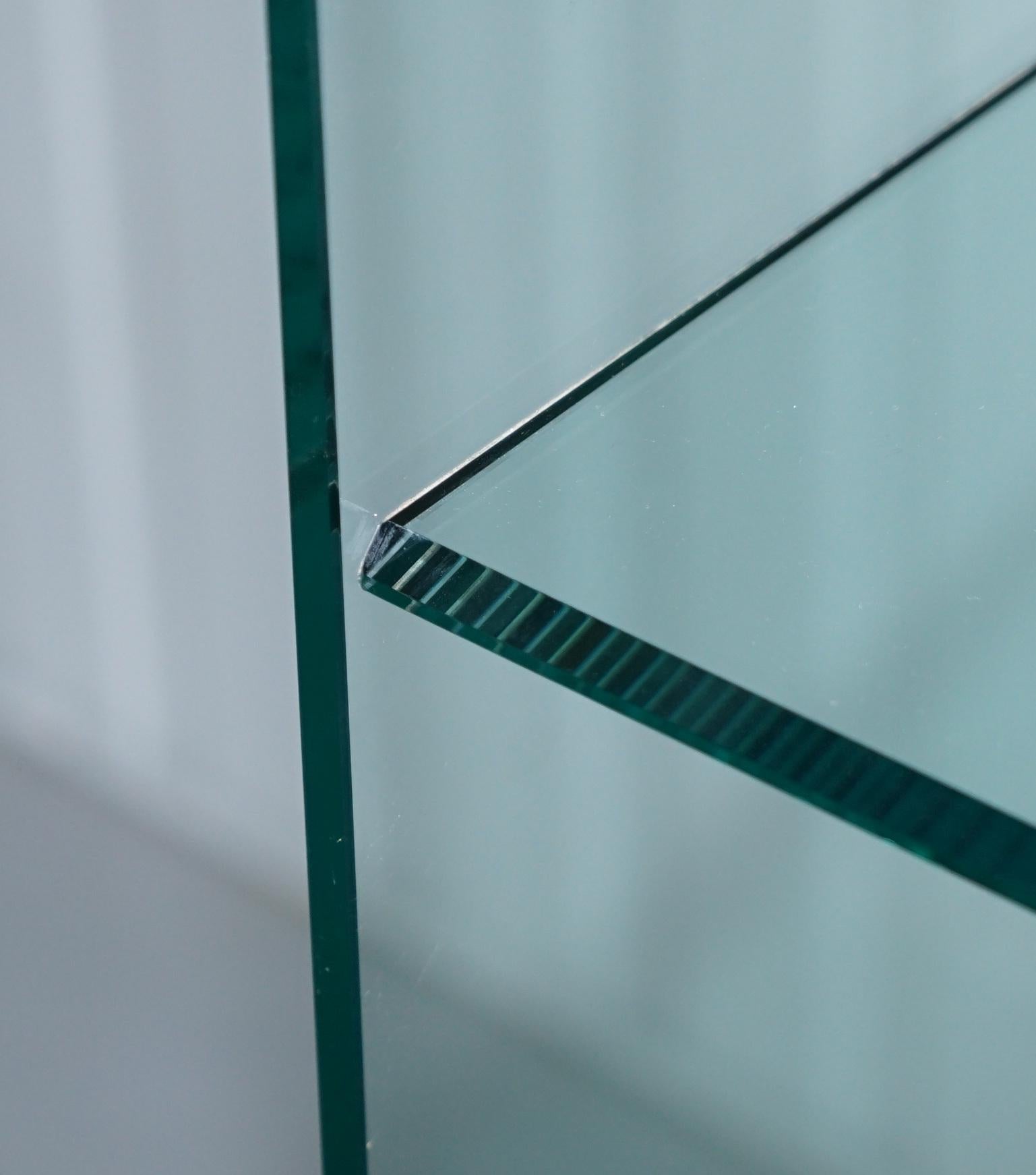 1987 Babele Glass Shelves by Massimo Morozzi, Fiam Italia Bookcase ...