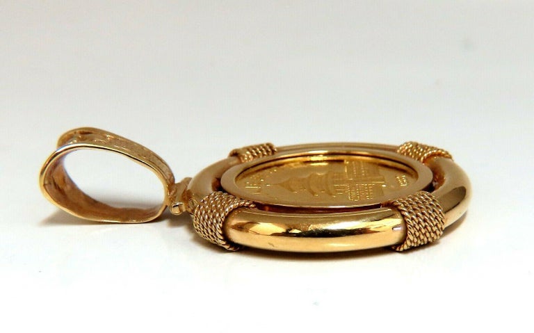 1987 Chinese Panda .999 Fine Gold Coin Pendant 25 Yen at 1stDibs | gold ...