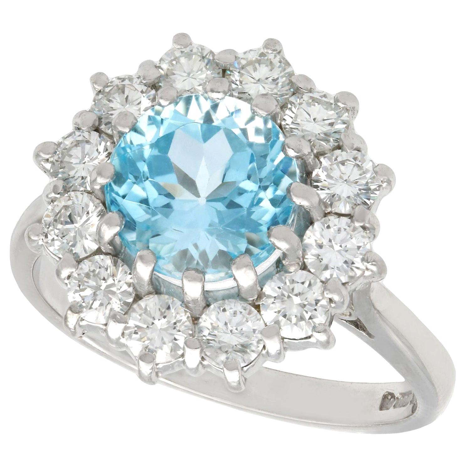 11.89 Carat Pink Topaz Diamond Cluster Ring at 1stDibs