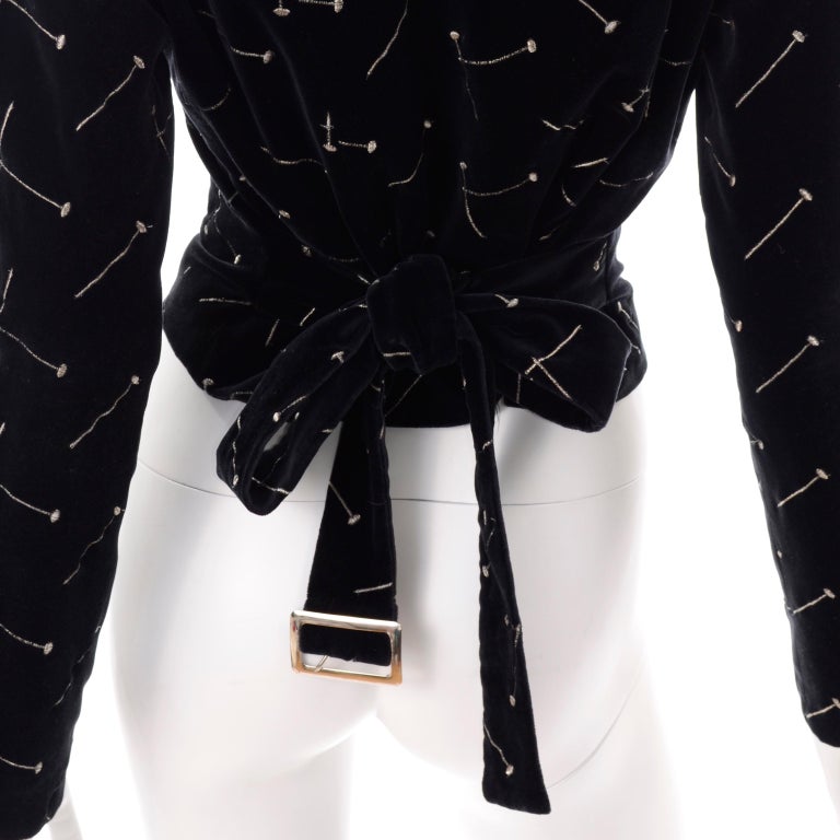 1988 Avant Garde Patrick Kelly Paris Vintage Black Jacket w Gold and ...